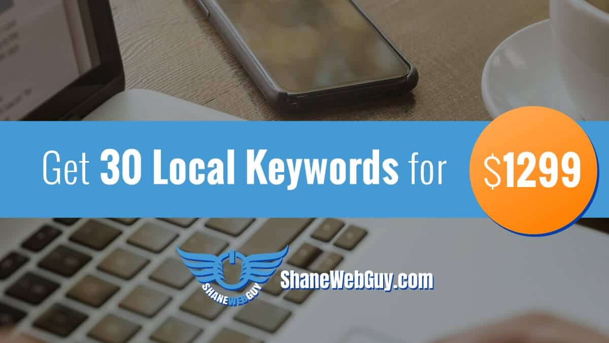 30 Keyword Package | ShaneWebGuy